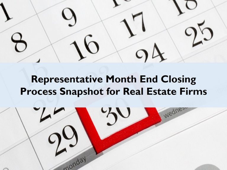 Real Estate Accounting – Month End Closing Process [Infographic]